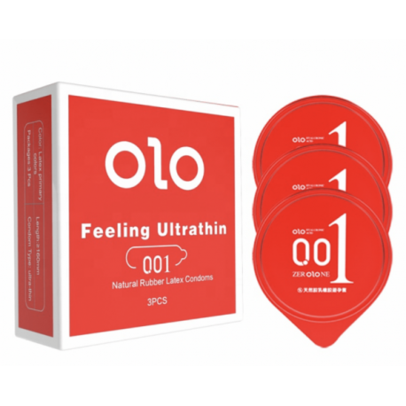 Preservativos Ultrafinos Termosensibilidad OLO 3 Uds - Atrévete Chillán